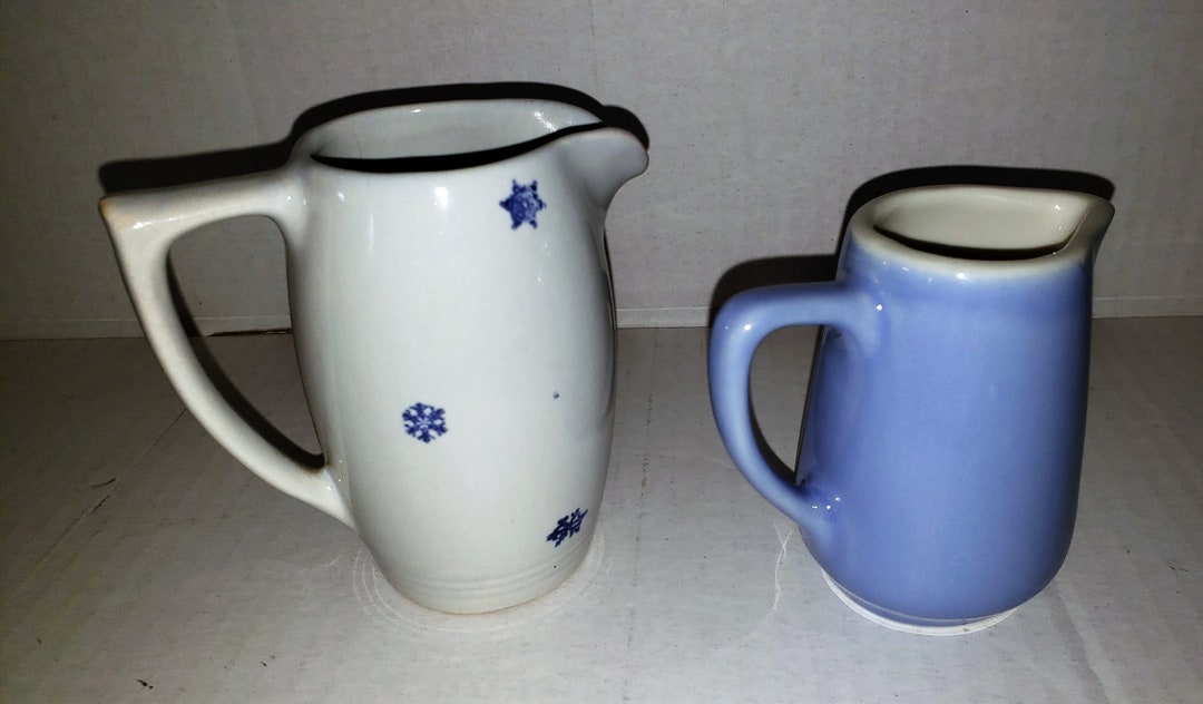 Vintage Miniature Creamer Syrup Pitchers – Set of 2 Very Rare ...