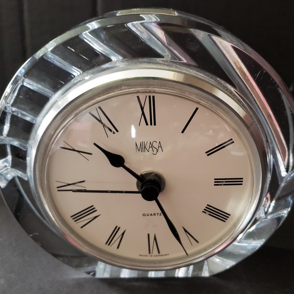 Mikasa Crystal Clock - Etsy