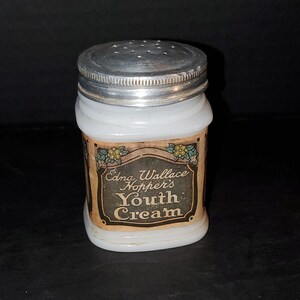 Vintage 1930-40’s Edna Wallace Hopper’s Youth Cream Container Jar ...