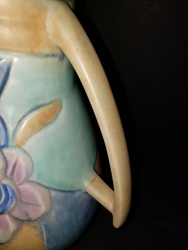 Antique 1935 Beswick Ware Art Deco Flower and Butterfly Ceramic Handle ...