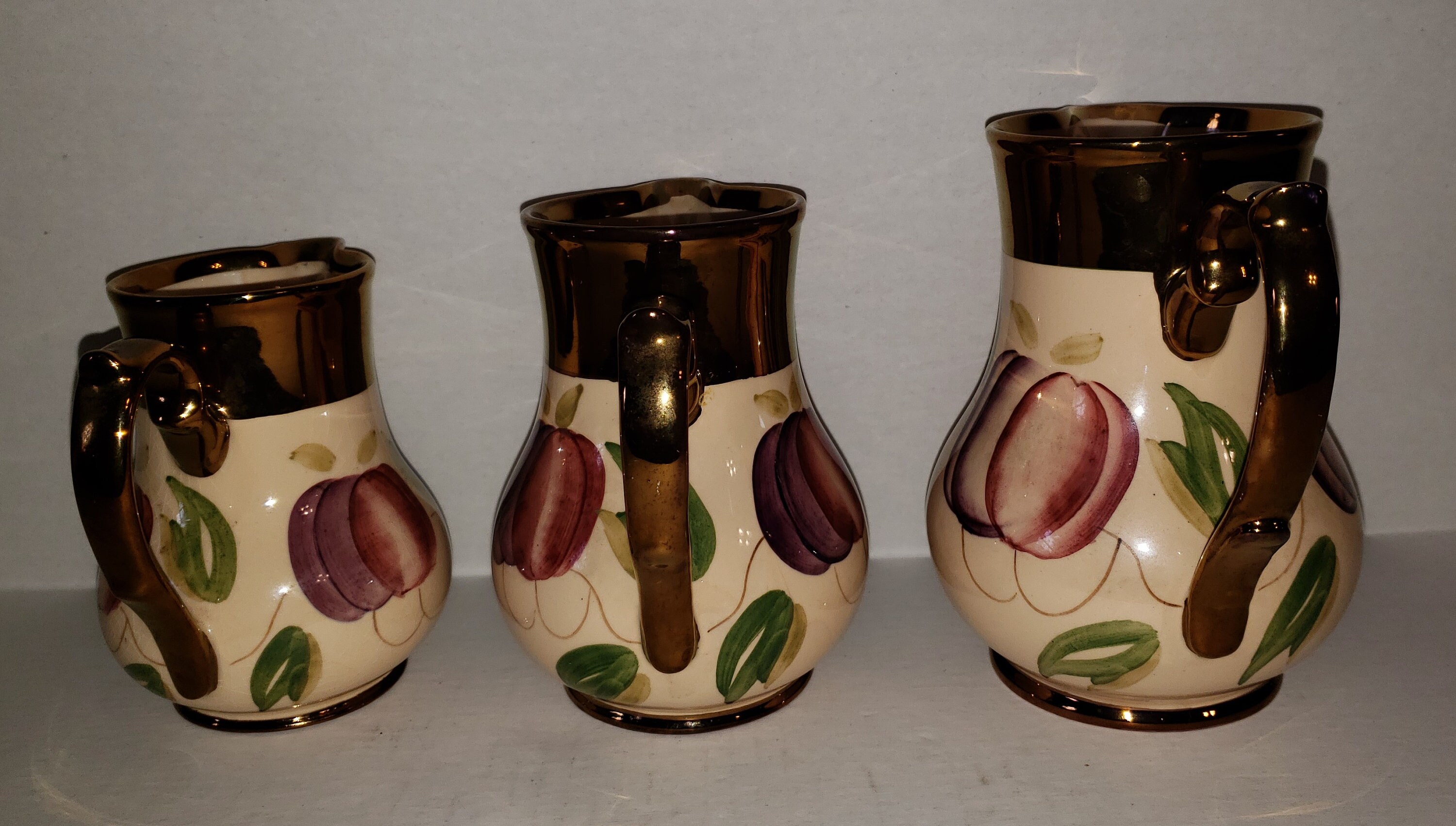 Vintage Wade England Harvest Ware Fruit Plums Handled Pitchers | Etsy