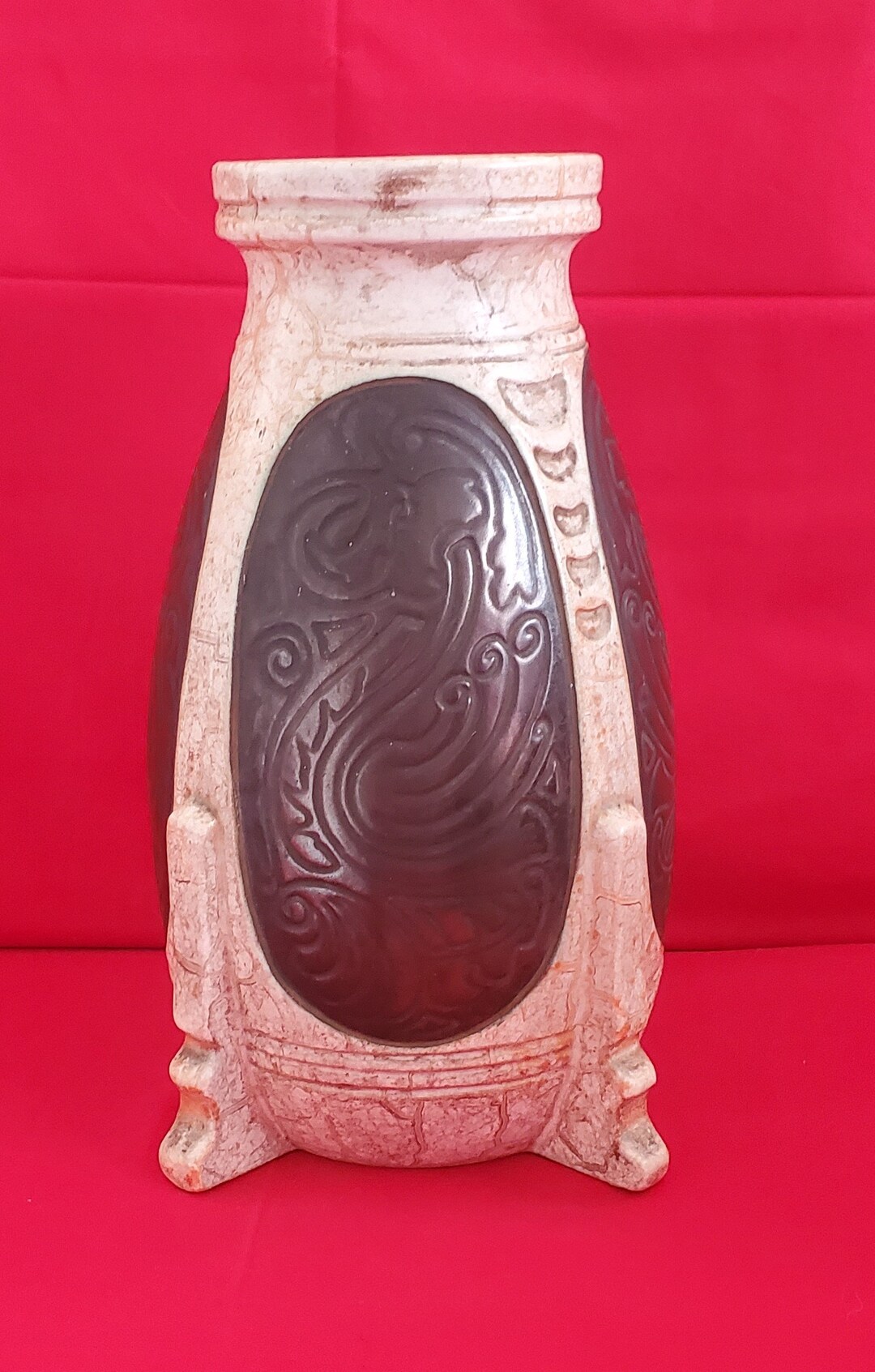 Antique Ditmar Urbach Czechoslovakia Alienware Dragon Panel Art Deco ...