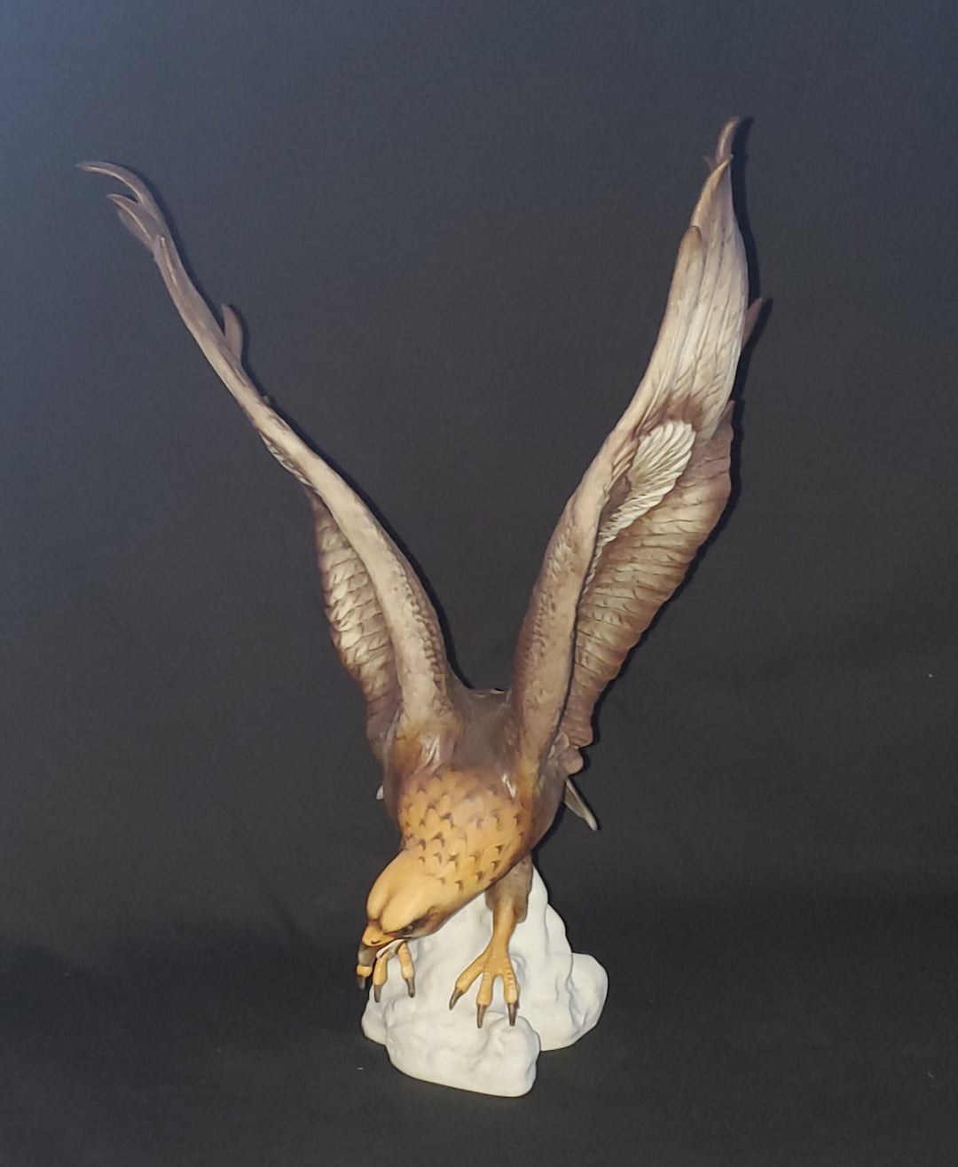 Vintage große Royal Dux D Tschechoslowakei Porzellan Falke Adler Figur ...