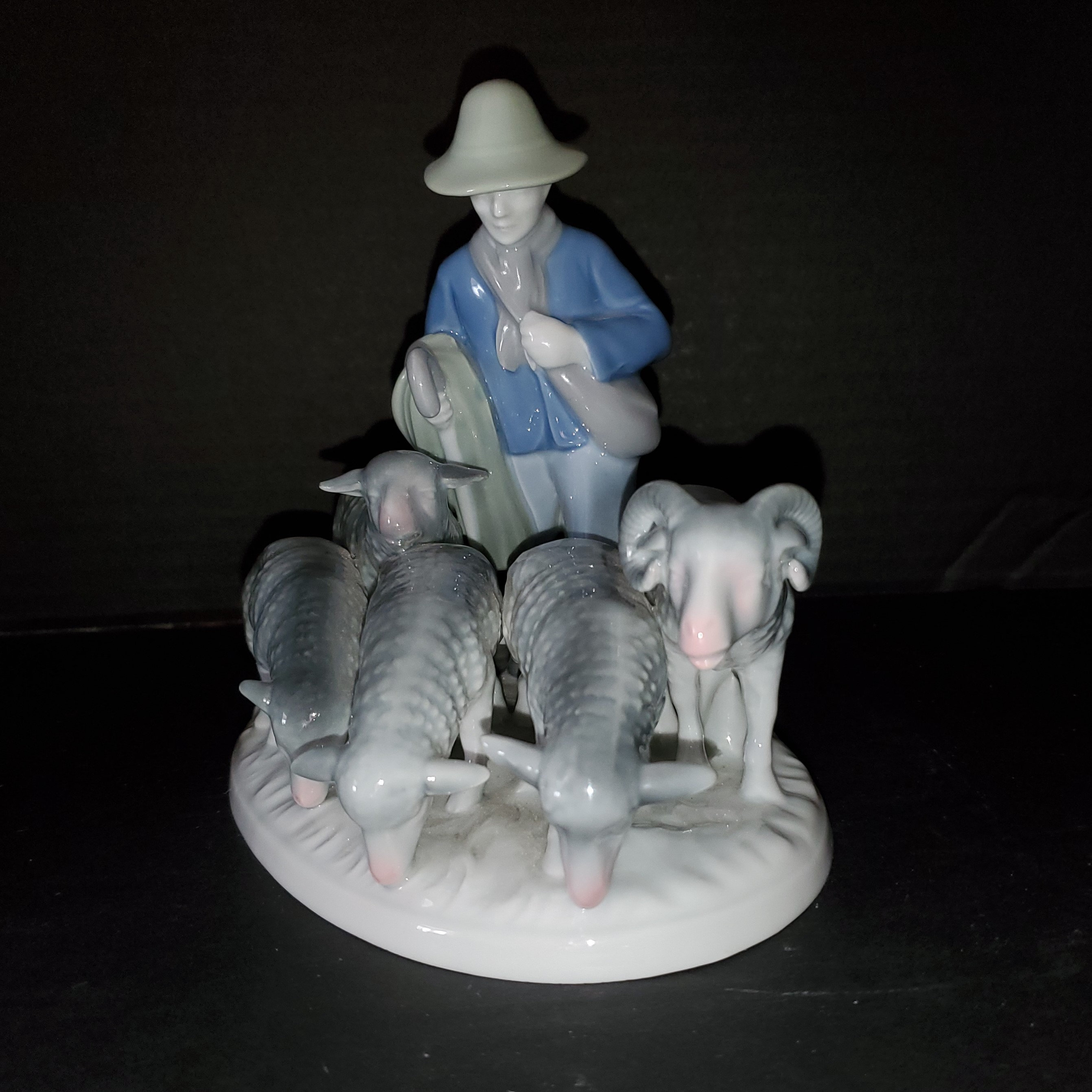 Vintage Gerald Porzellan 1940s Shephard with Ram n Four Sheeps | Etsy