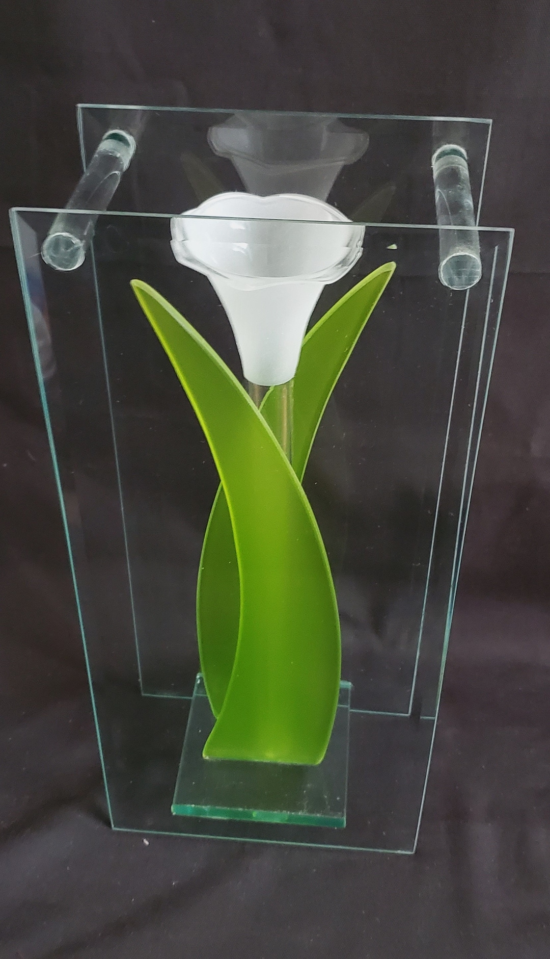 Beautiful Vintage CG Glass Cressida Tulip Flower Vase - Etsy