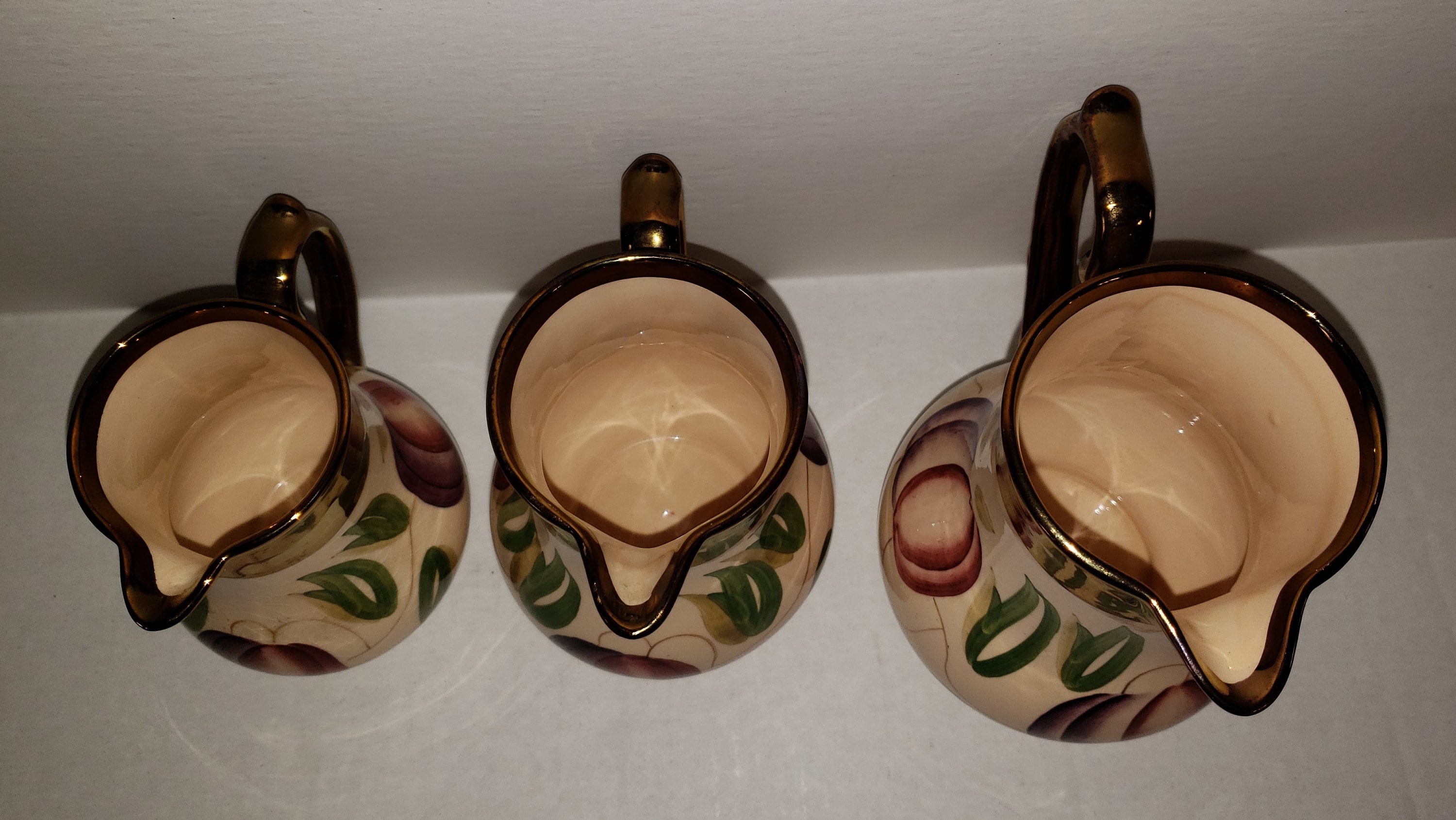 Vintage Wade England Harvest Ware Fruit Plums Handled Pitchers | Etsy