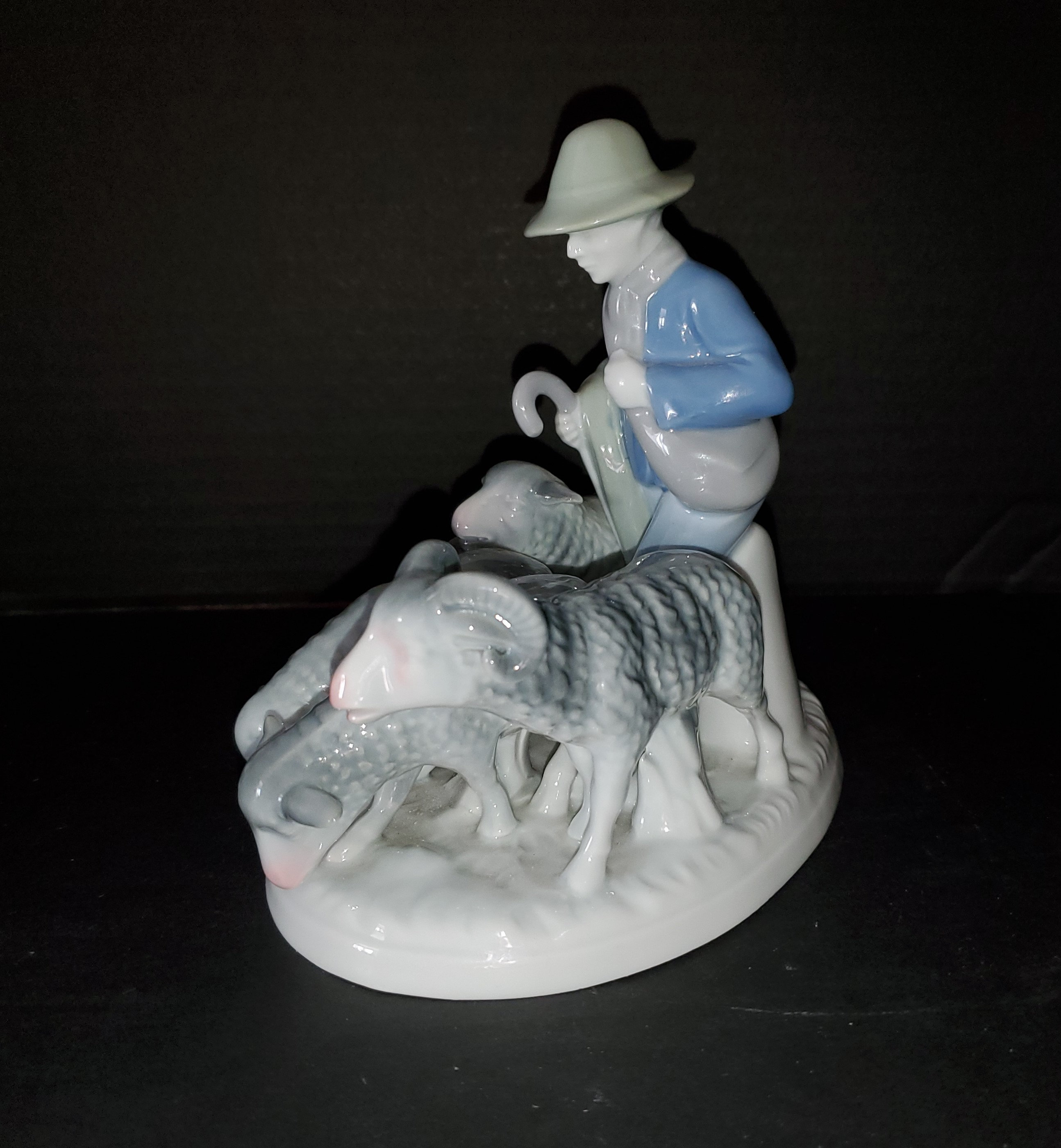 Vintage Gerald Porzellan 1940s Shephard with Ram n Four Sheeps | Etsy