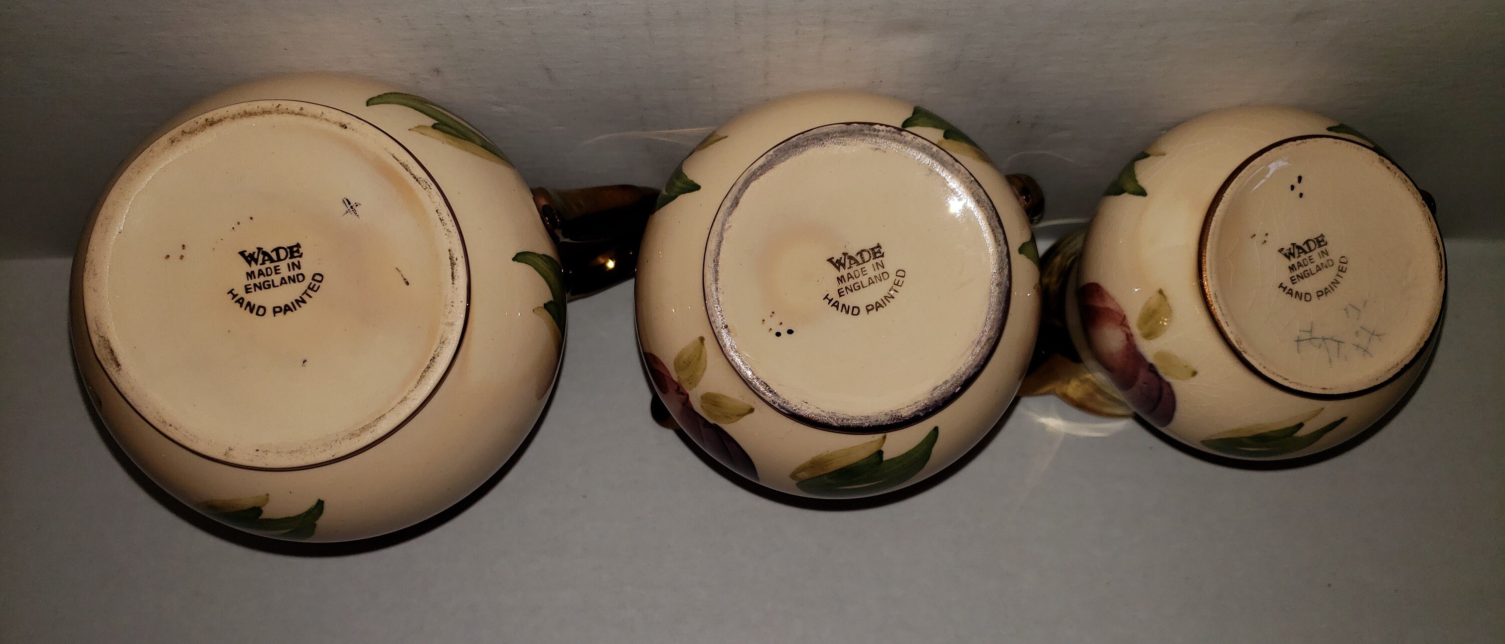 Vintage Wade England Harvest Ware Fruit Plums Handled Pitchers | Etsy