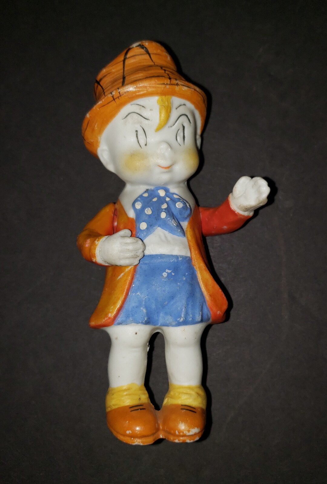 Vintage Japan Goobly Eye Jointed Boy Bisque Figurine - Etsy