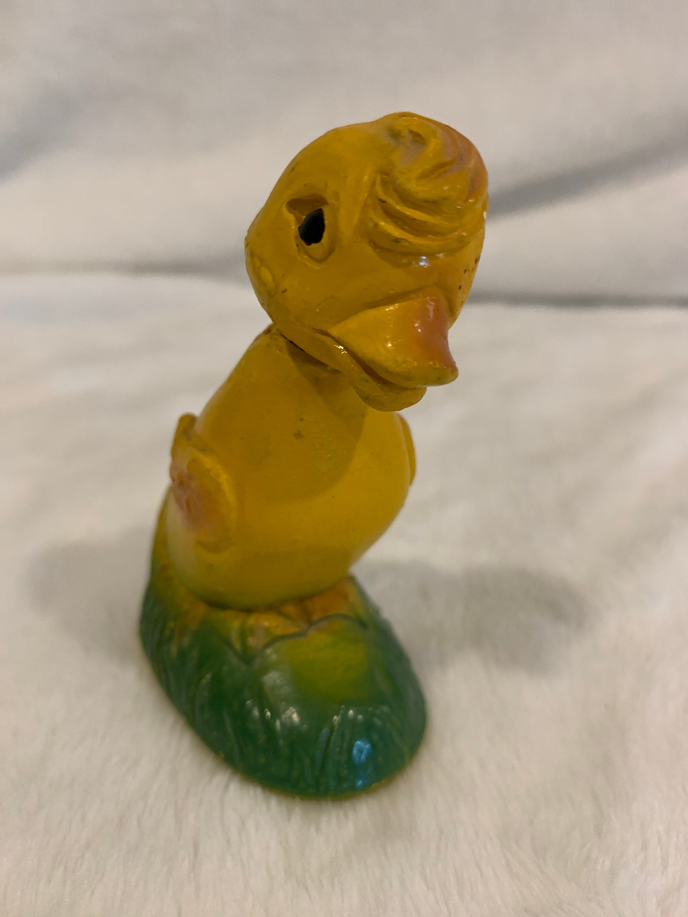 Vintage Chalkware Duck Bobble Head Nodder Easter Decor - Etsy