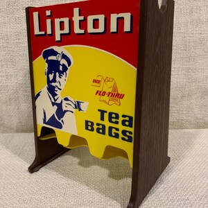 Vintage Lipton Tea Bag Holder Dispenser Countertop Restaurant Motel - Etsy