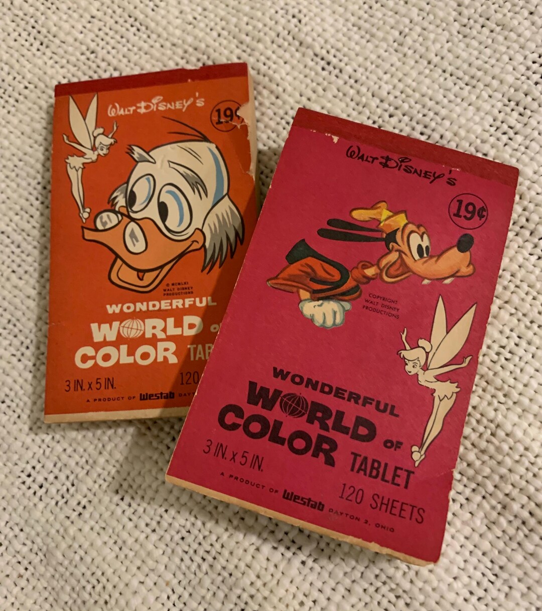 Disney Wonderful World of Color Tablet Goofy OR Donald 1961 - Etsy