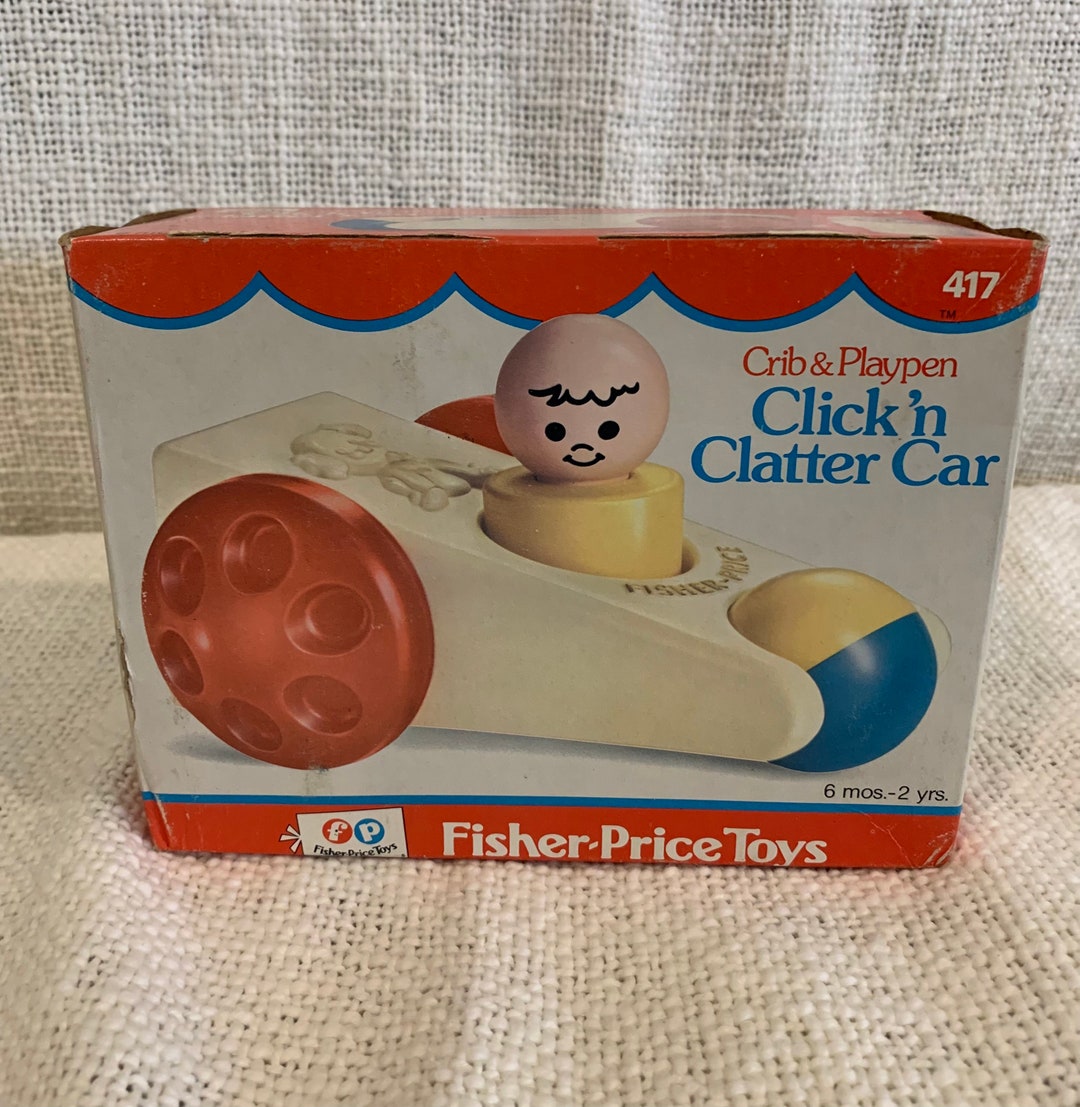 Sealed Fisher Price Click and Clatter Car Original Box - Etsy