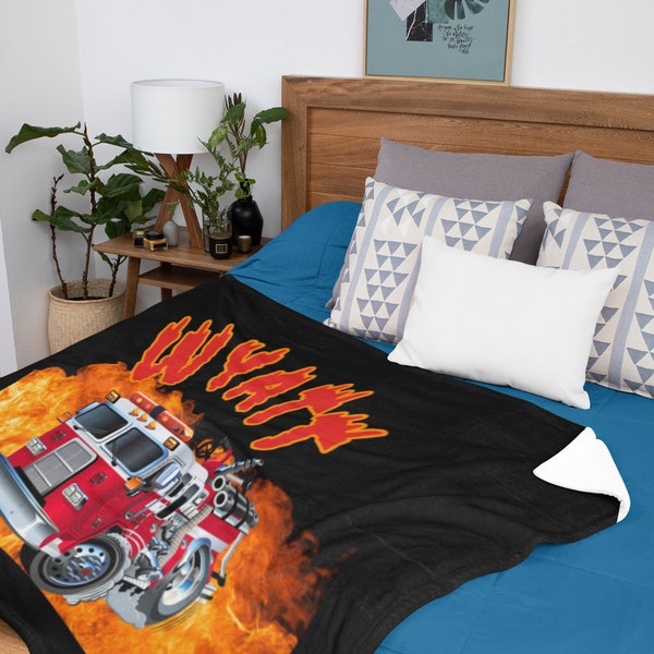 Fire Truck Blanket - Etsy