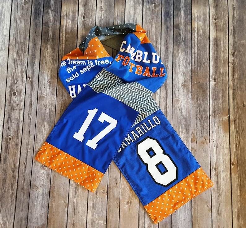 Memory Scarf Made With Sports Jerseys T-shirts or Special - Etsy