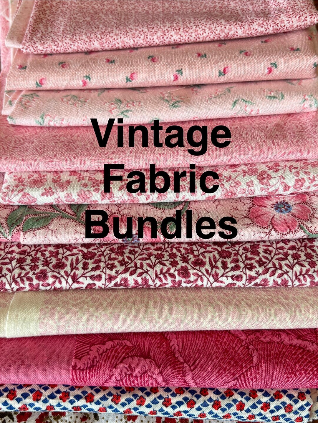 Vintage Fabric Bundles – Color Coordinated Quilt Cotton Scraps, 8+ Out ...