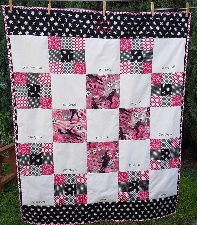 Custom Handprint Quilt, First Year Quilt, Lasting Memory Quilt, Lap ...