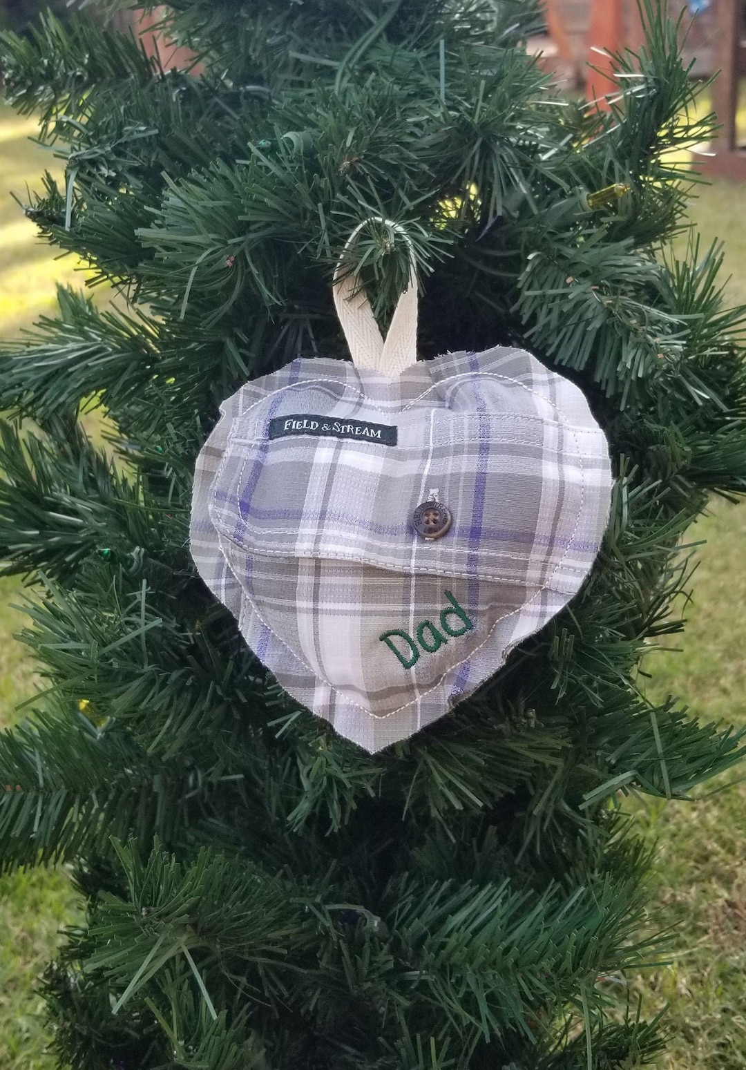 Heart Memory Ornaments Made With Your Loved Ones Clothing Items ...