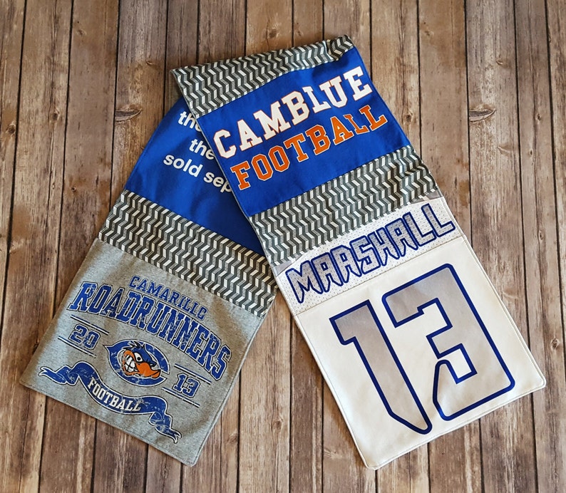 Memory Scarf Made With Sports Jerseys T-shirts or Special - Etsy