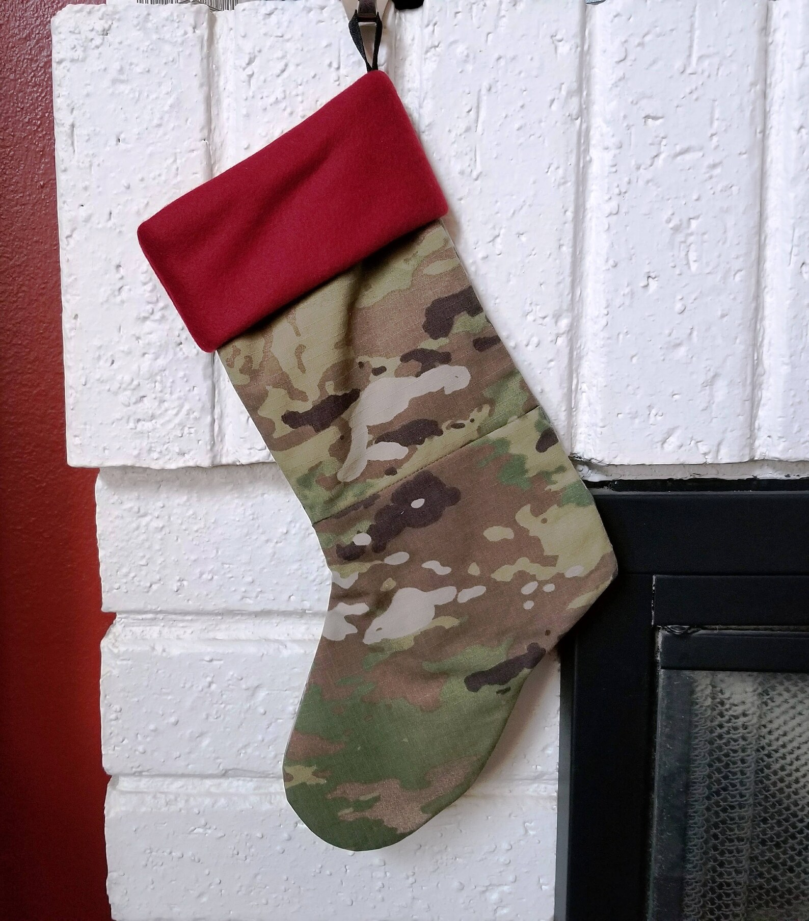 Military Uniform Stocking, Personalized Christmas Stocking, Made With ...