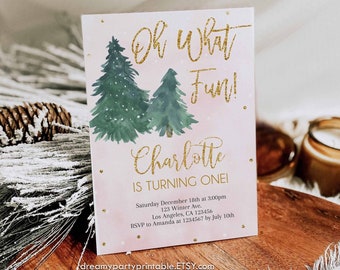Oh What Fun Christmas Invitation - Etsy