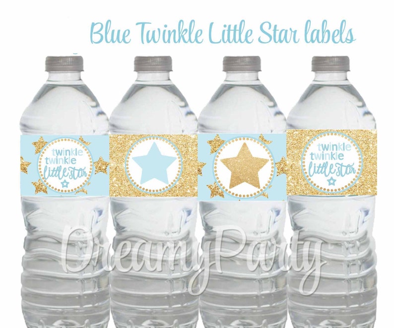 Twinkle Twinkle Little Star Water Bottle Labels Twinkle - Etsy