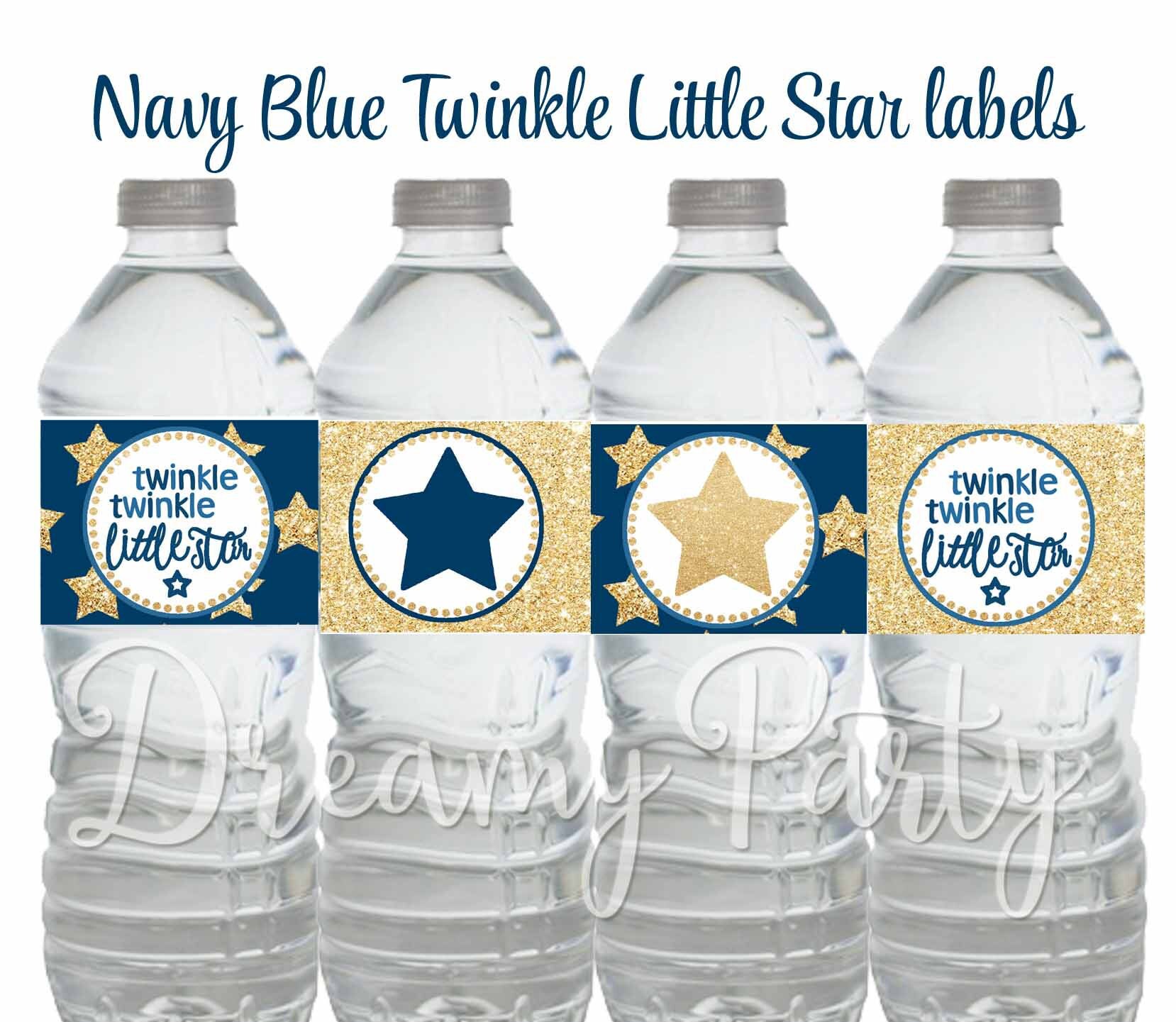 Twinkle Twinkle Little Star Water Bottle Labels | Twinkle Little Star ...
