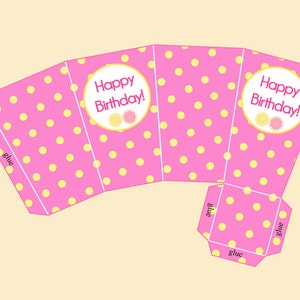 Pink Lemonade Birthday Banner Printable, Pink and Yellow Banner ...