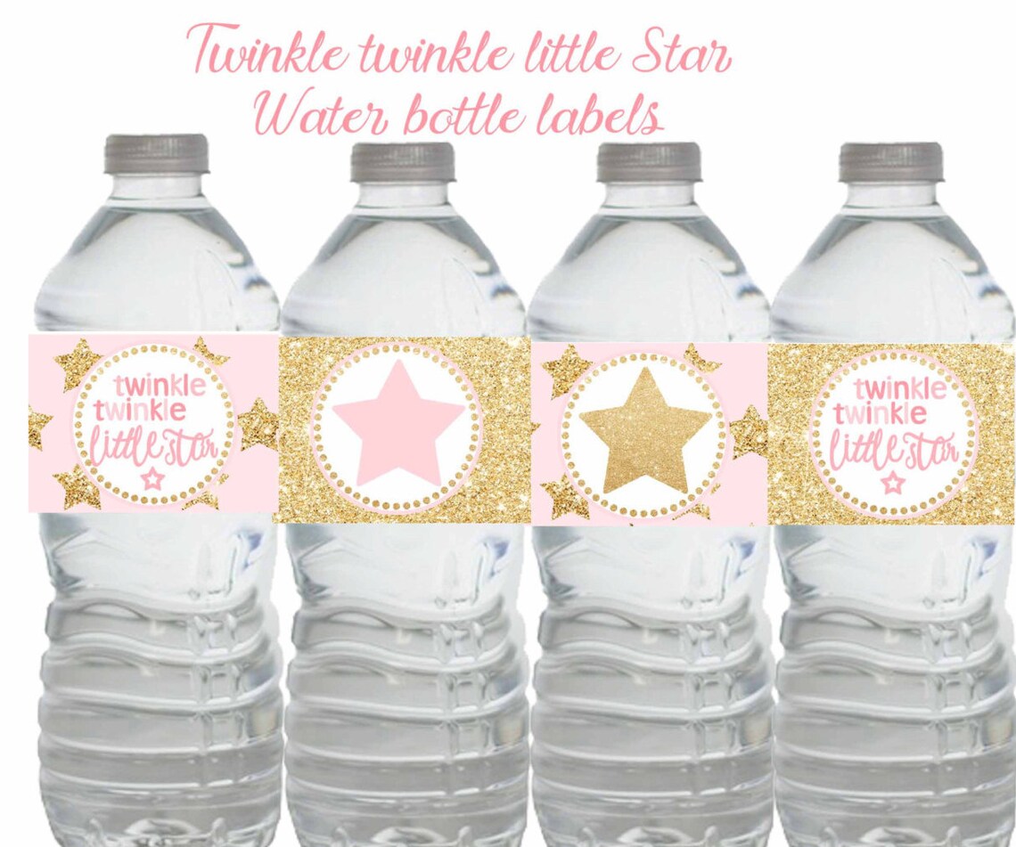 Twinkle Twinkle Little Star Water Bottle Labels, Twinkle Little Baby ...