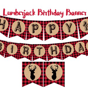 Lumberjack Banner - Etsy