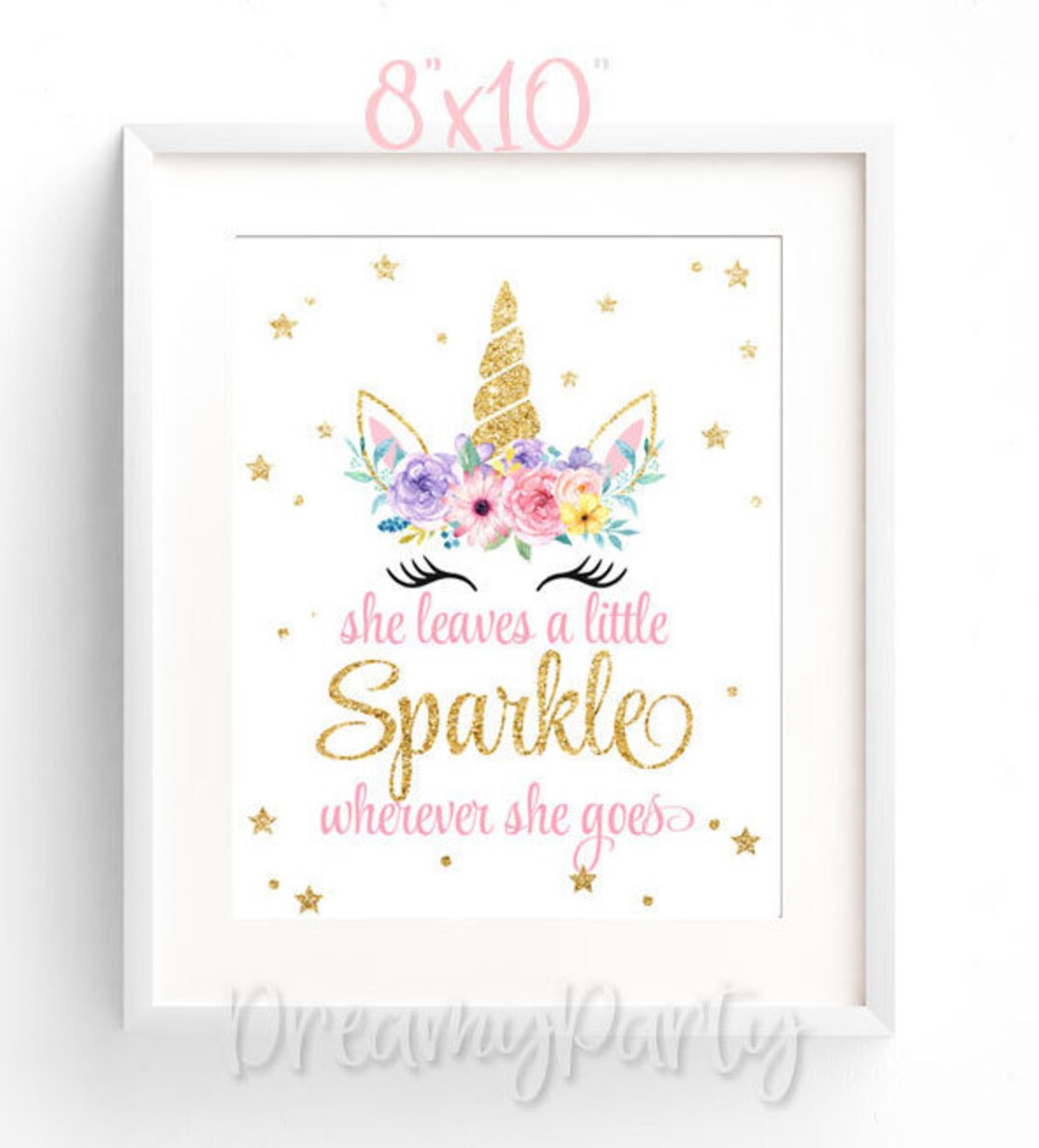 Unicorn Birthday Party, She Leaves a Little Sparkle Wherever She Goes ...