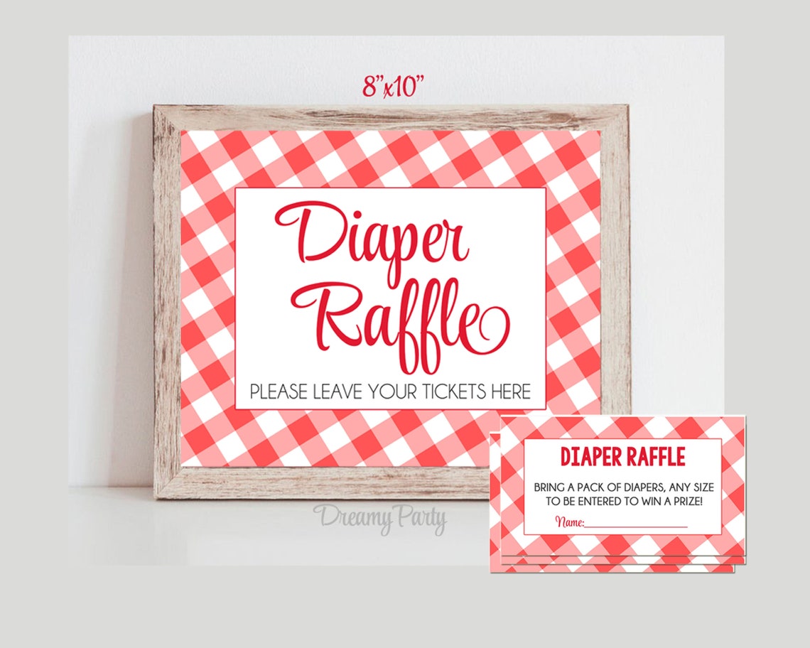 Red Gingham Food Tent Cards: Editable BBQ Party Decor (digital File) - Etsy