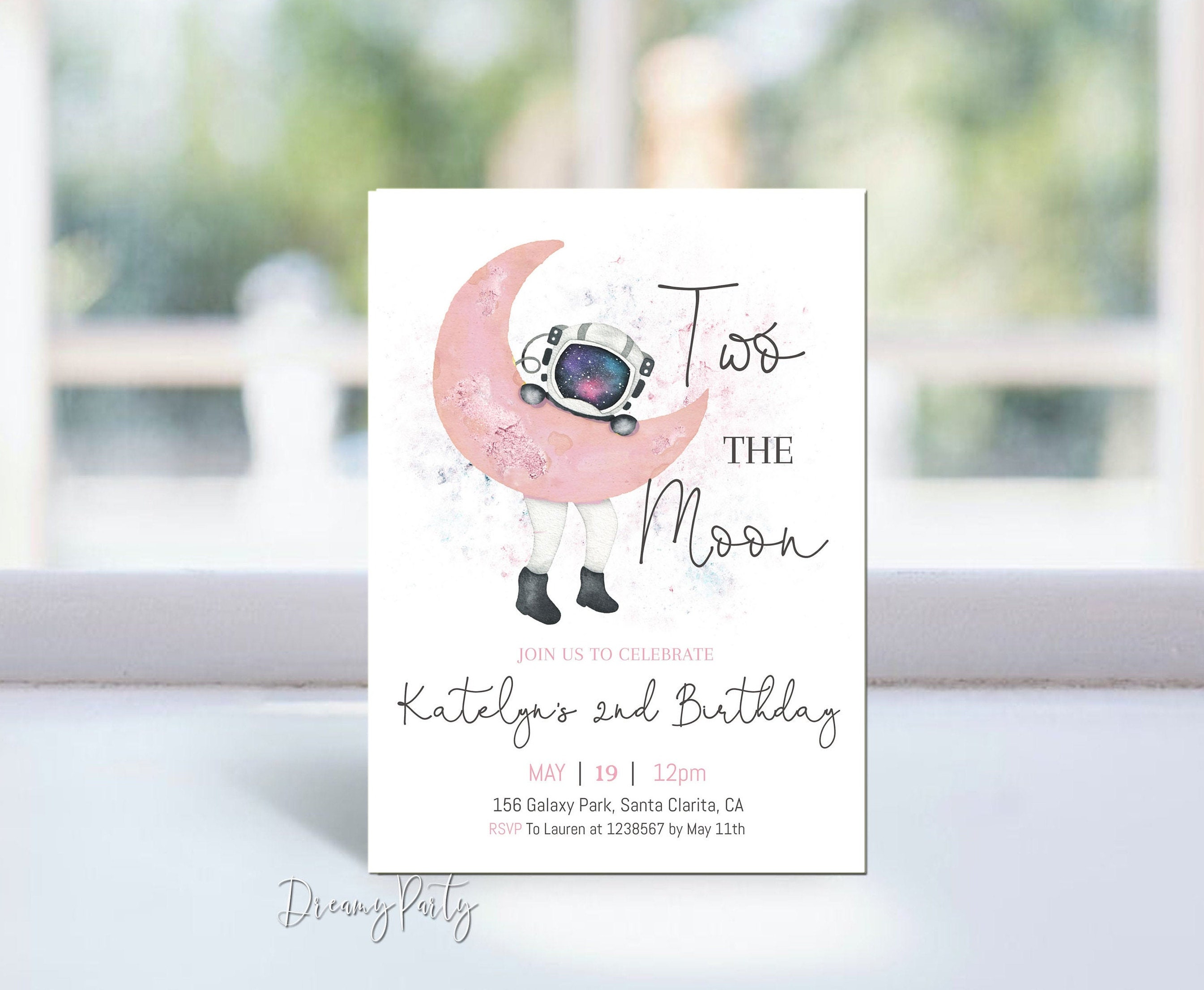 Two the Moon Girl Welcome Sign Space Moon Welcome Sign 2nd - Etsy