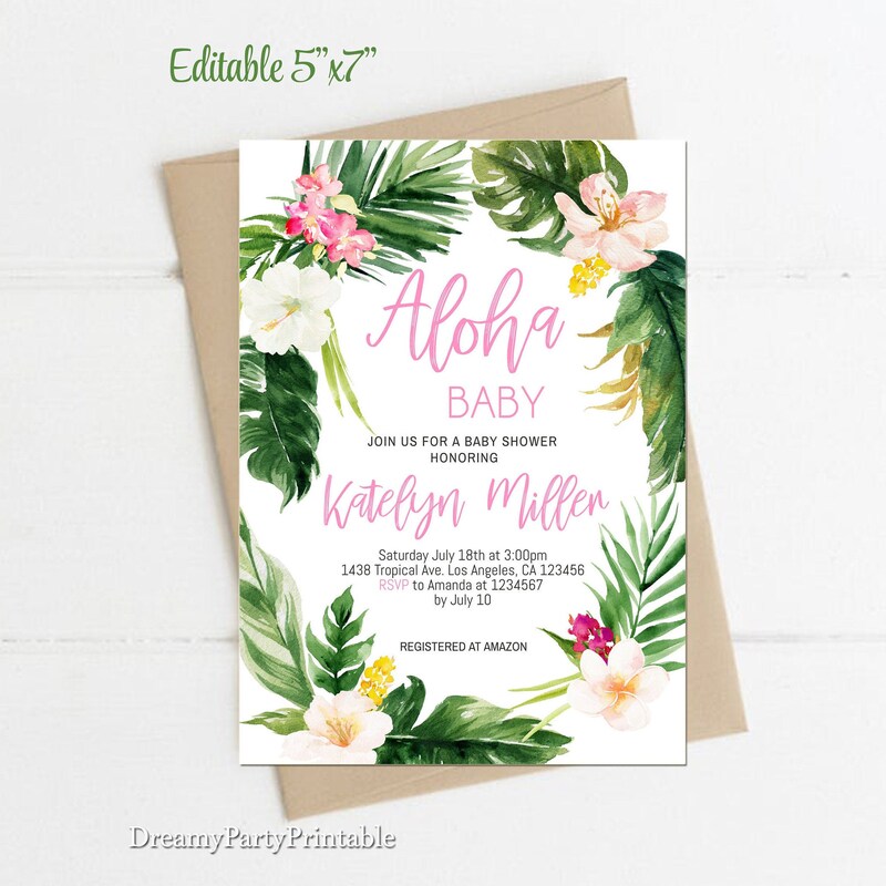 Girl Baby Shower Invitations - Etsy
