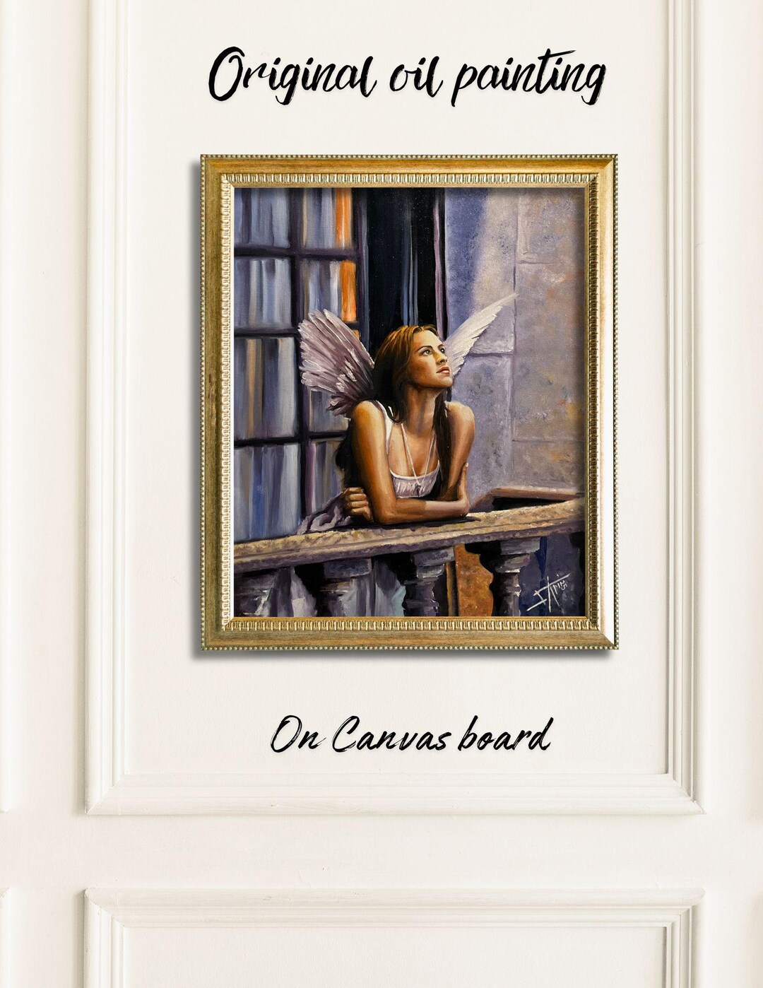 Romeo + Juliet Original Oil Paintings Canvas , Juliet’s Balcony Wall ...