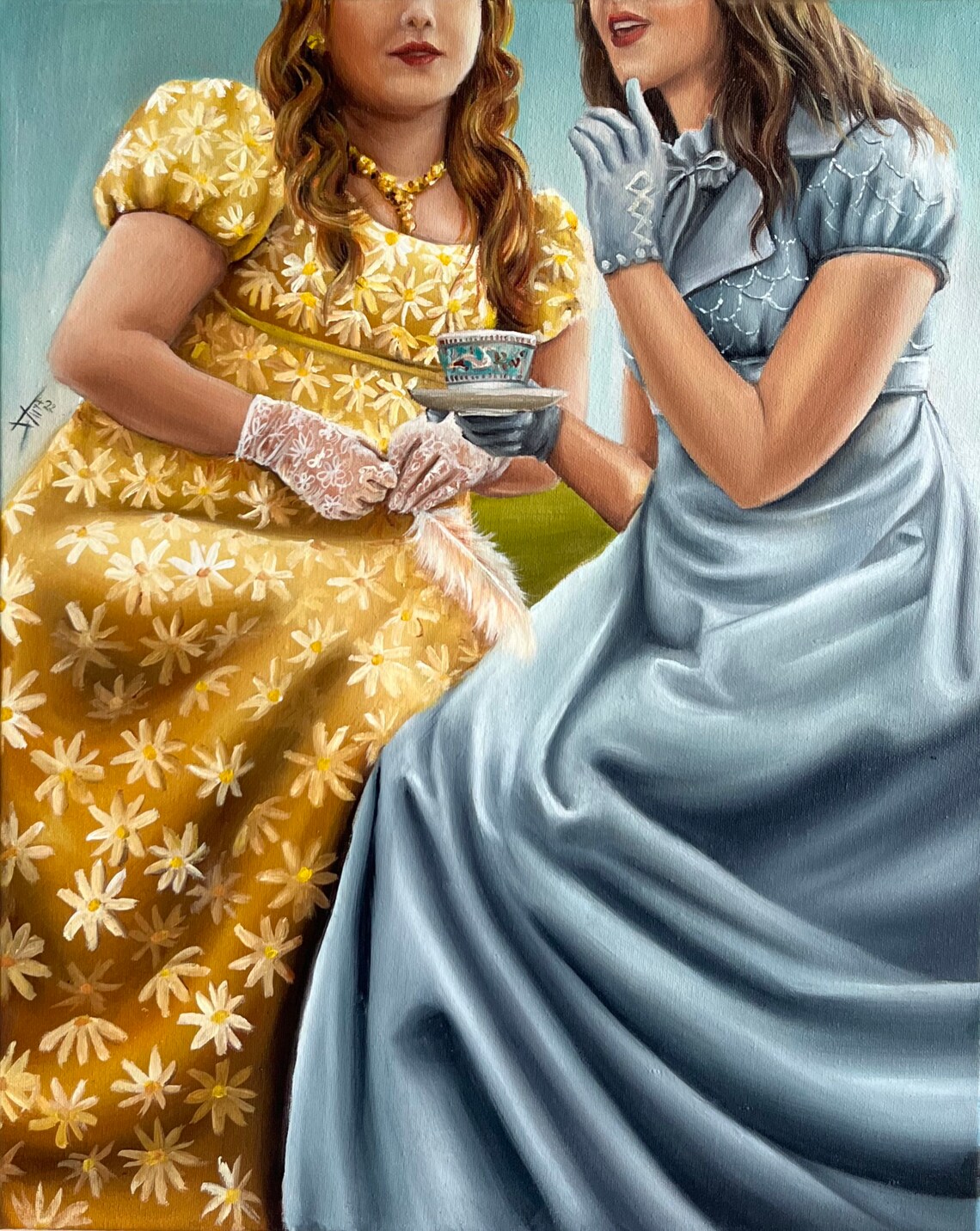 Spill the Tea Art Print From Original Oil Painting of - Etsy