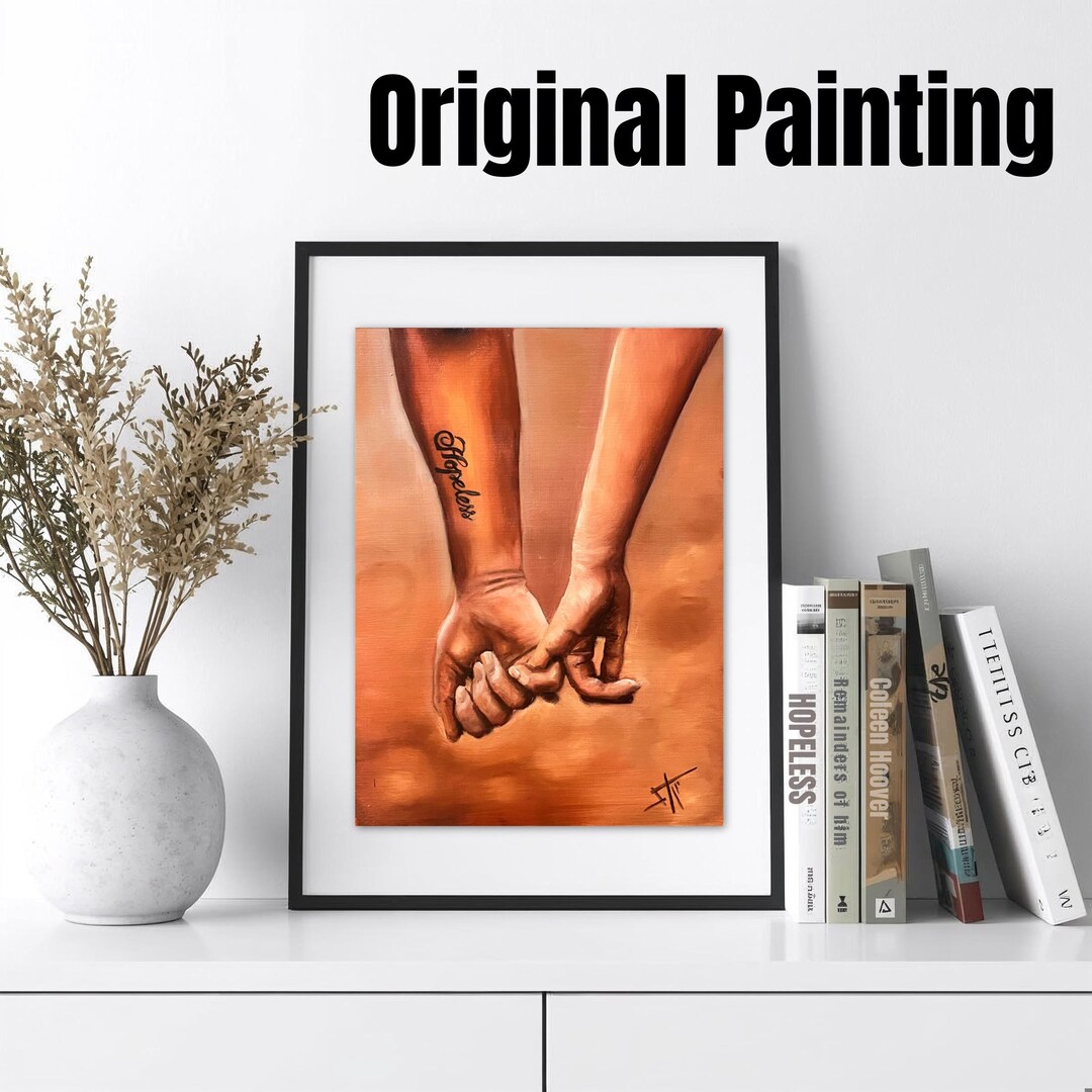 Original Oil Painting – Hopeless, Colleen Hoover Wall Art, Booktok ...