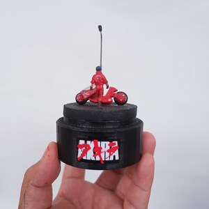 Akira Kaneda Bike Mini Figure Diorama Glass Dome Base on - Etsy