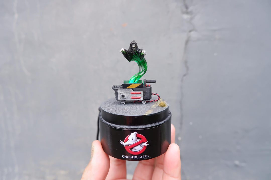 Glass Dome Led - GHOSTBUSTERS Ghost Buster Ghost Trap Miniature the ...