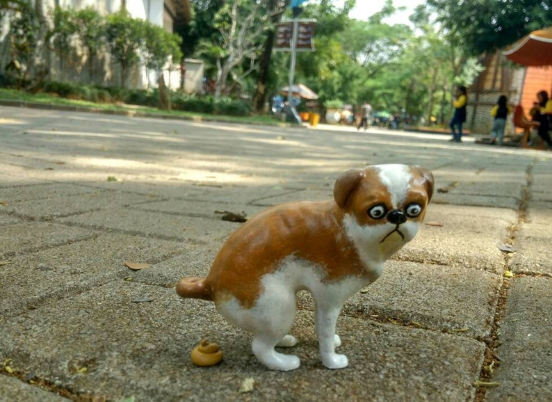Cute Dog Poop Dog Pooping Dog Pee Pet Portrait Dog Sculpture - Etsy Canada