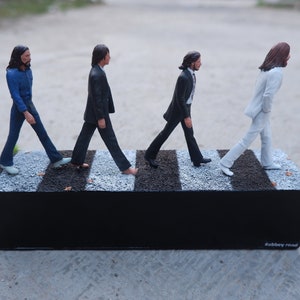 Abbey Road Diorama Mini Figure Miniature , Sculpture, Epoxy Clay ...