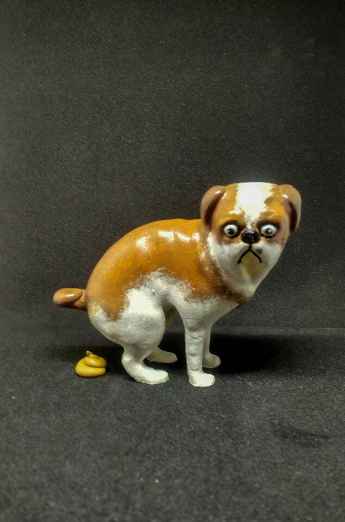 Cute Dog Poop Dog Pooping Dog Pee Pet Portrait Dog Sculpture - Etsy