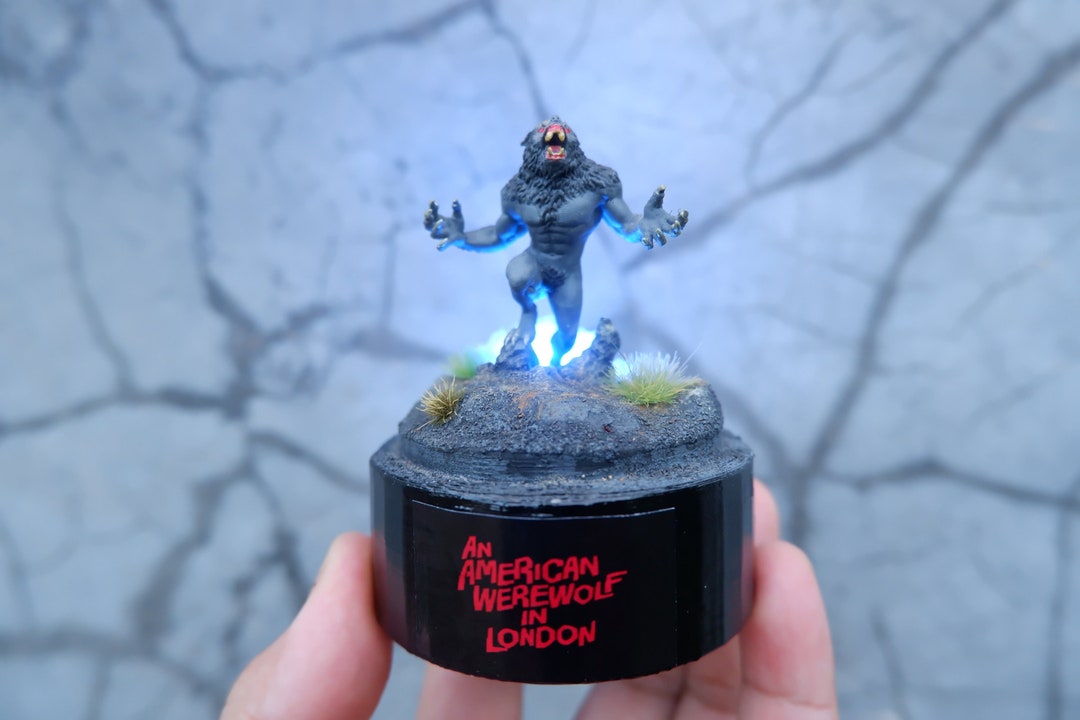 Glass Dome LED - an American Werewolf in London Mini Diorama - LED Lamp ...