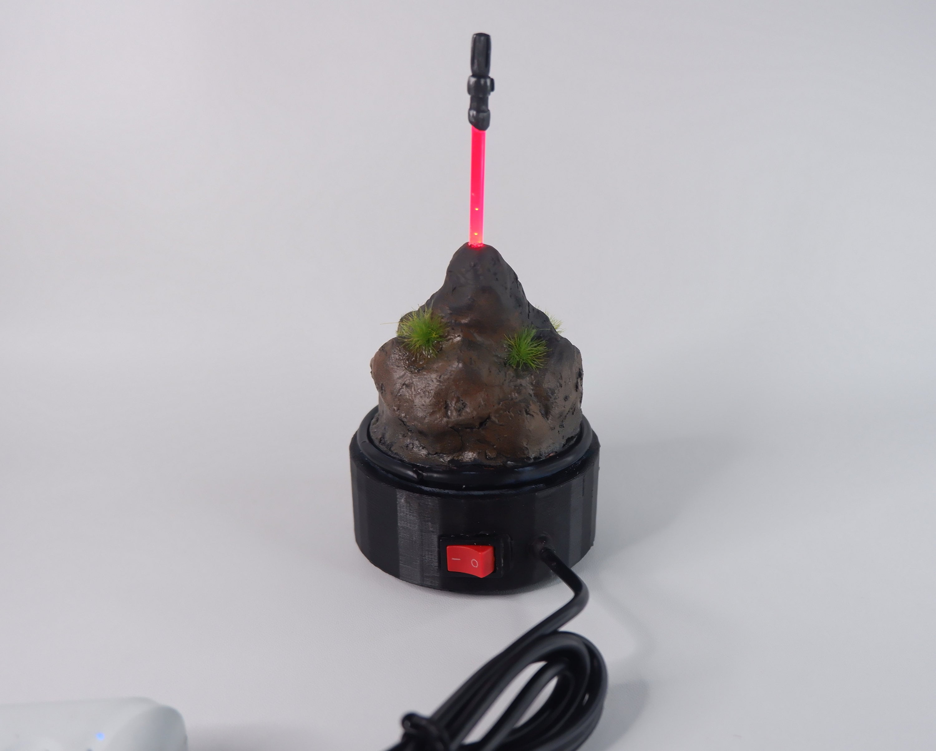 Glass Dome Lightsaber Darth Vader on the Stone Diorama - Etsy