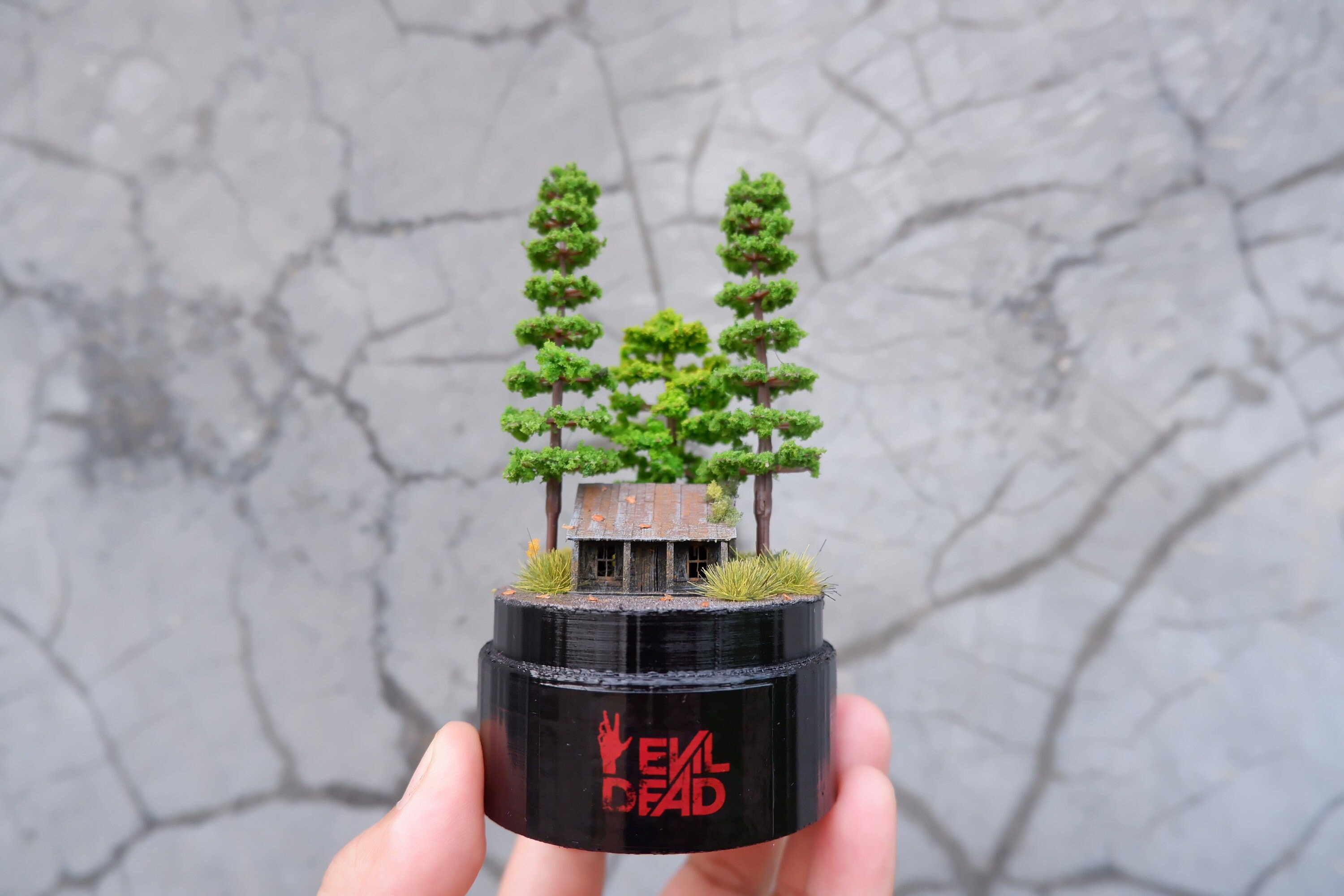 Glass Dome LED - Cabin in the Wood Diorama - Inspired Form Evil Dead ...