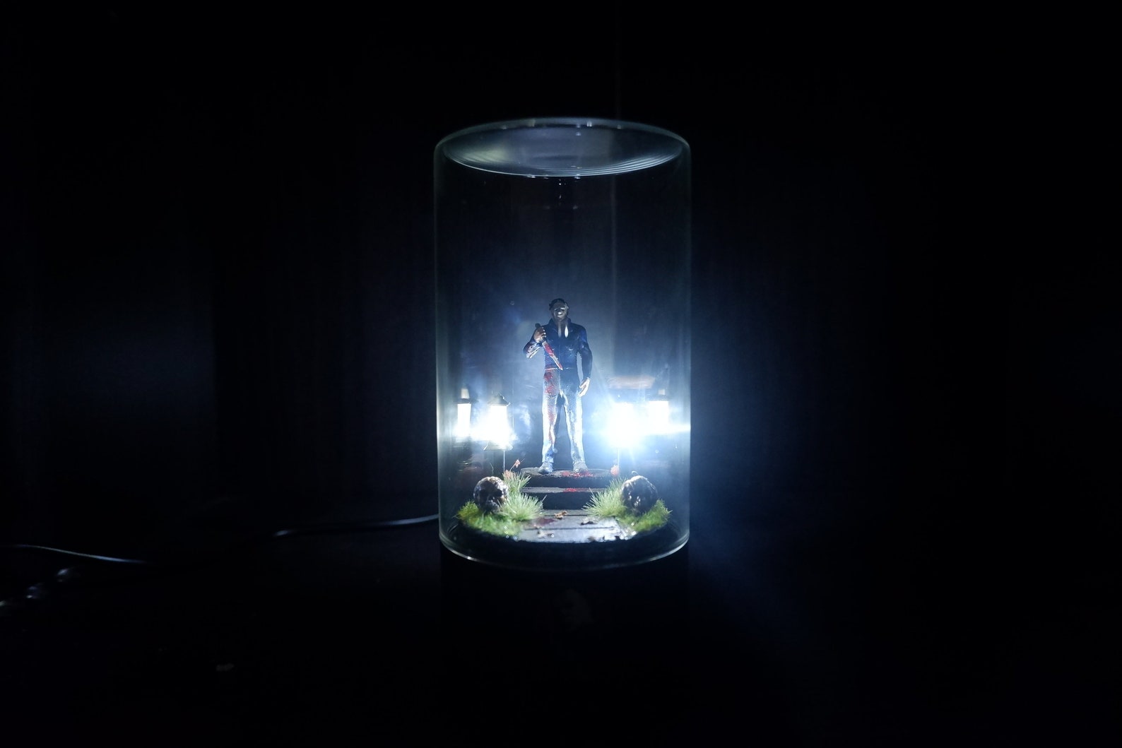 Glass Dome LED Serial Killer Diorama Halloween Movie - Etsy