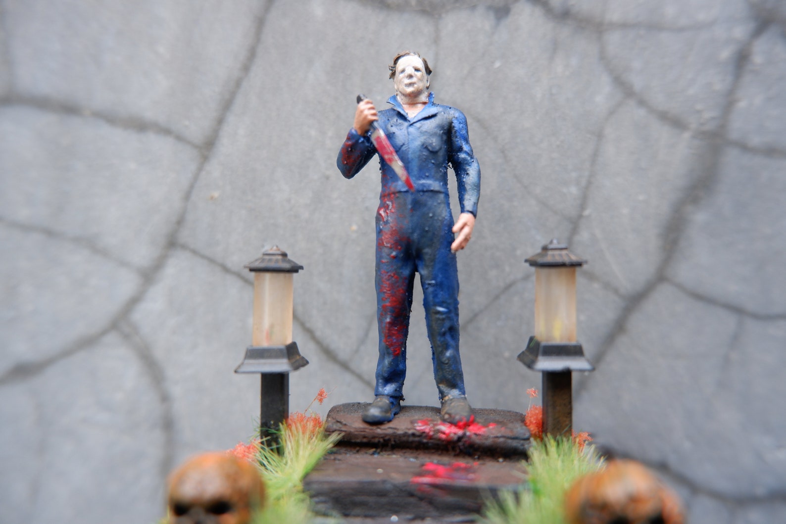 Glass Dome LED Serial Killer Diorama Halloween Movie - Etsy