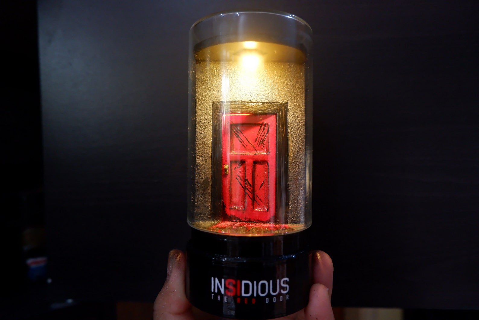 Glass Dome / Cube LED - Inspired the Insidious Red Door Diorama Scene ...