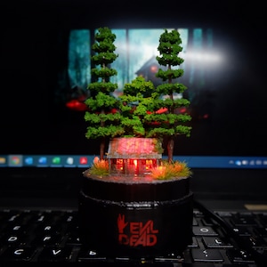 Glass Dome LED - Cabin in the Wood Diorama - Inspired Form Evil Dead ...