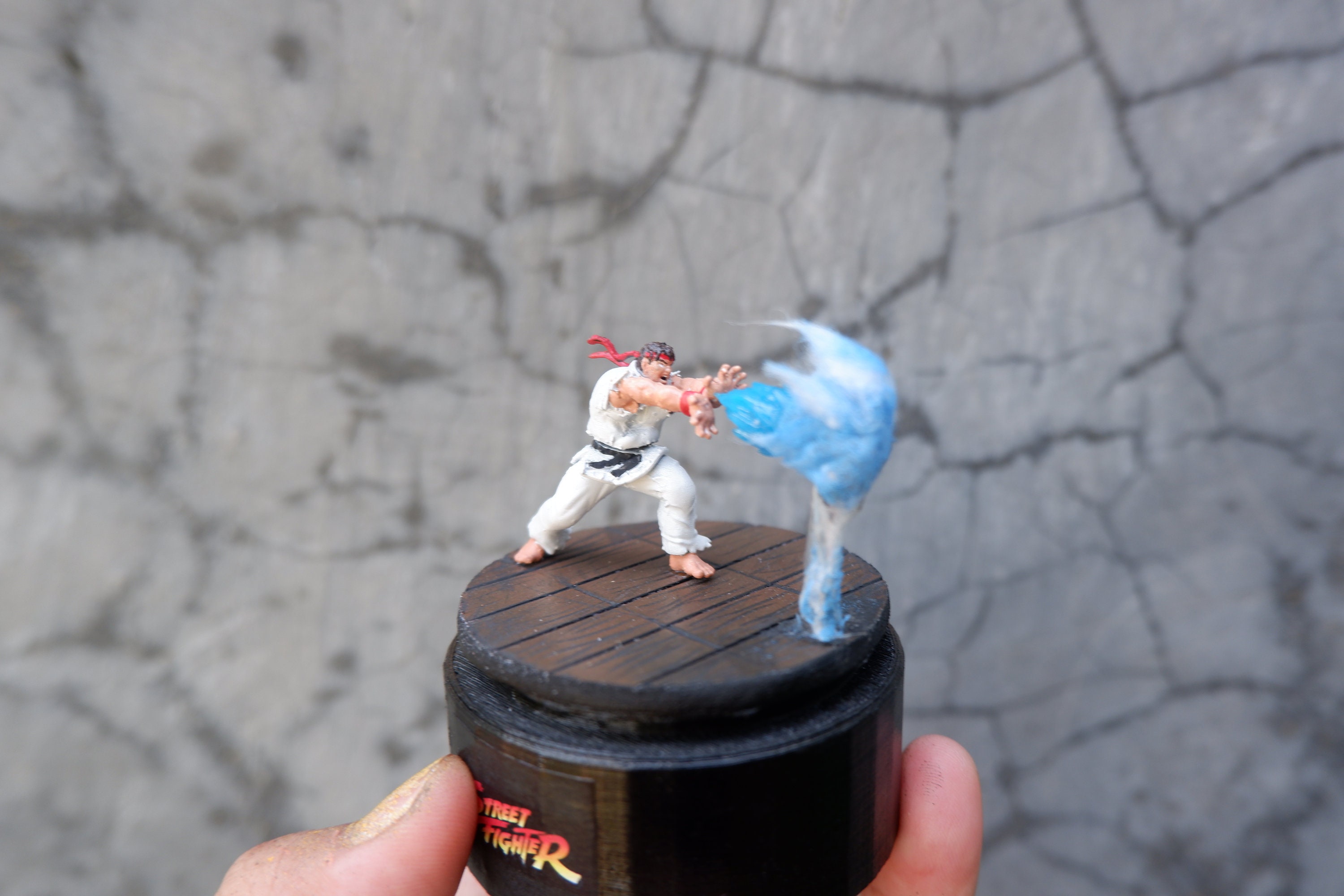 Glass Dome LED Ryu Ken Master Street Fighter Mini Diorama - Etsy